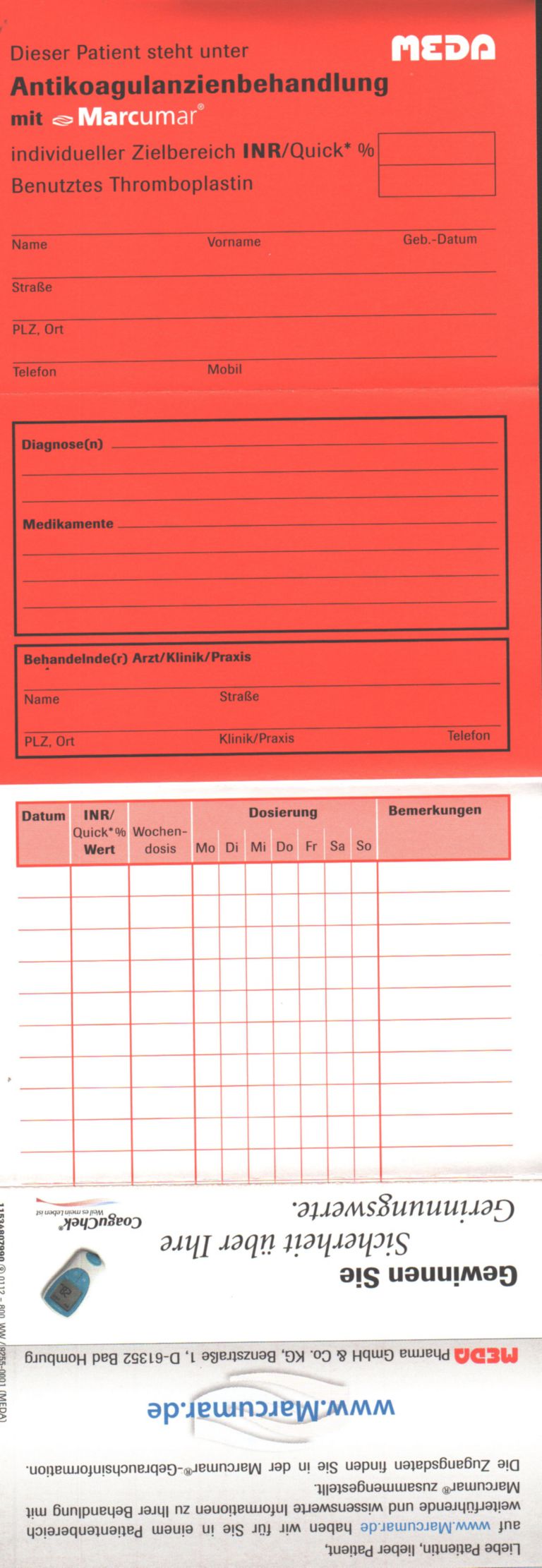 Marcumarausweis - DocCheck