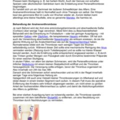 Analvenenthrombose - DocCheck